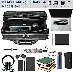 Mens Messenger Bag Laptop Briefcase Shoulder Bag 13 14 Inch for Asus ZenBook 13, VivoBook Flip 14, ROG Zephyrus G14, ExpertBook