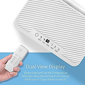 DELLA 11000 BTU Smart WiFi Enabled Portable Air Conditioner, Freestanding Electric Auto Swing Fan Dehumidifier AC Unit with Remote Control, Window Kit Cools Up To 600 Sq. Ft.