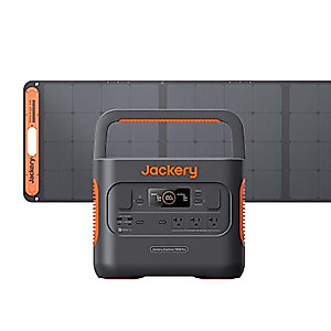 Jackery Solar Generator 1500 PRO 200W, 1512Wh Power Station with 1x200W Solar Panel, Fast Charging in 2 Hours, Intelligent BMS, Dual PD 100W Ports for RV Outdoor Camping & Power Outages
