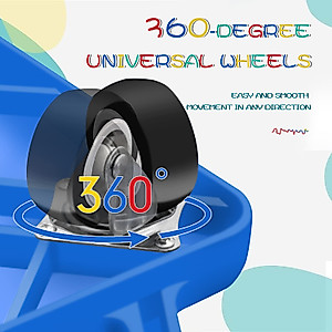 4 Pack Sports Scooter Board with Handles, Floor Scooter, Sitting Scooter Board for Kids Sports Activities, Age: Over 6 Years Old