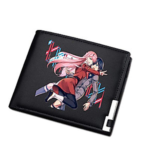 yushert Anime Pu Leather Wallet Money Clip Bifold Card Holder (#4)