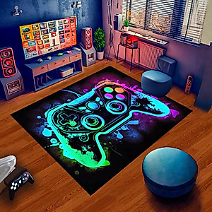 Gamer Rugs - Gaming Area Rug for Bedroom and Living Room - Stylish Gamer Carpet - 36x24 inches