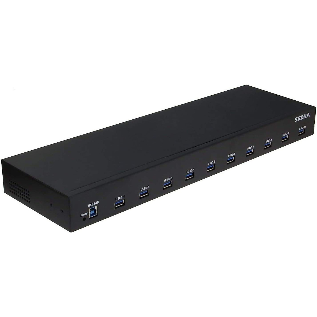 10 Port USB 3.1 Gen I Hub (5Gbps) - 19 Inch 1U Rack Mount