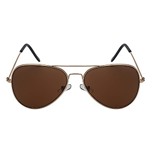 Edge I-Wear 12 Pack Aviators Bulk Sunglass Men Pilot Spring Hinge Wholesale Sunglasses (N25095A-SD)