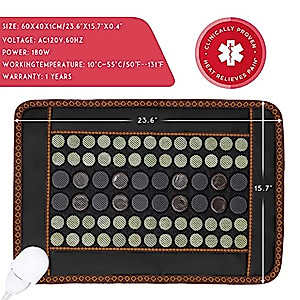 Far infrared Heating Pad， Jade and Tourmaline Heating Pad for Back