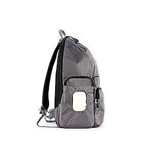 Humble-Bee Free Spirit Backpack Diaper Bag - Removeable Changing Pad - Wipes Case - Durable and Stylish - Water-Repellant (Pebble)