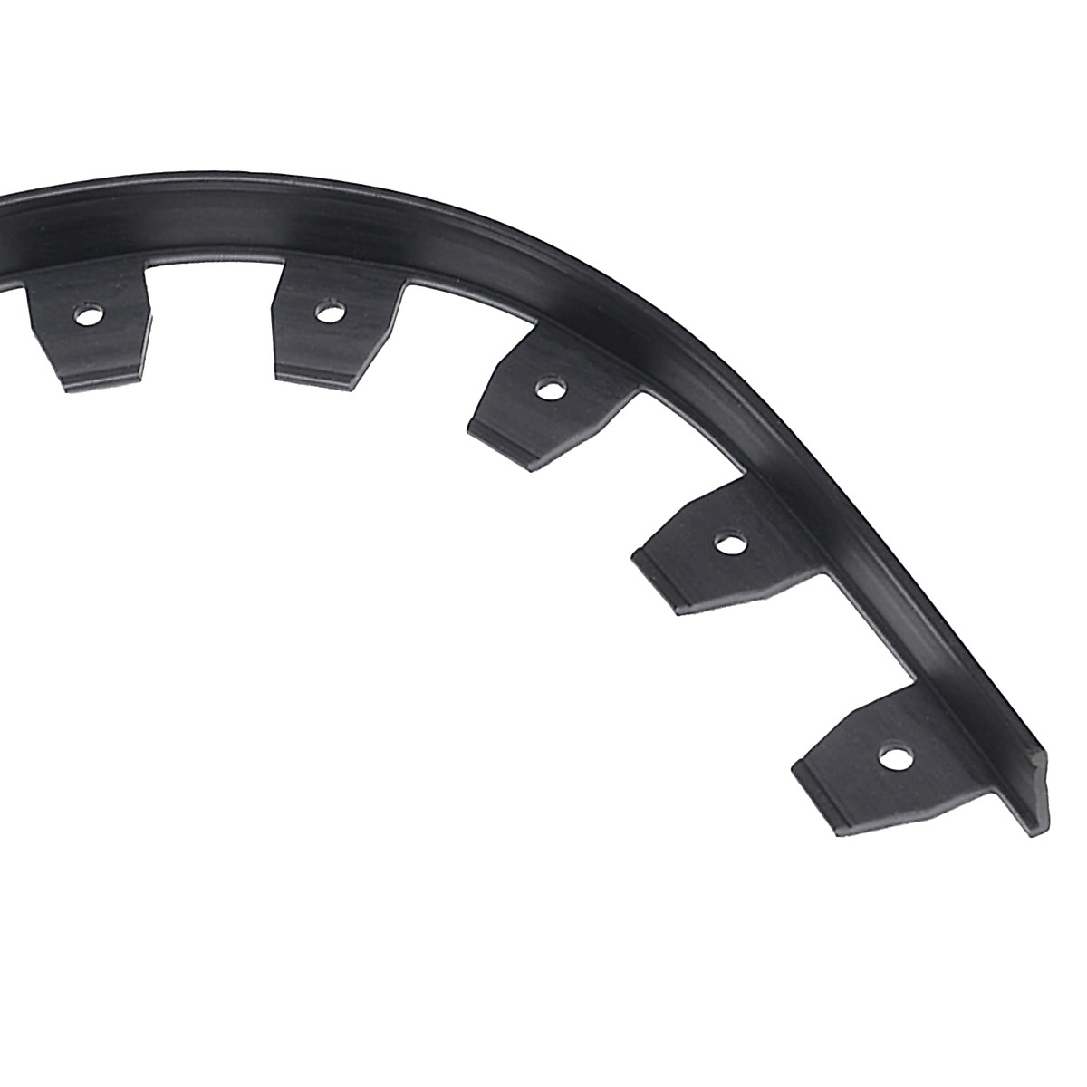 EasyFlex Heavy-Duty No-Dig Landscape Edging, 1.6 in. Tall Straight Top Commercial Grade Plastic Garden Border, 120 Feet, Black