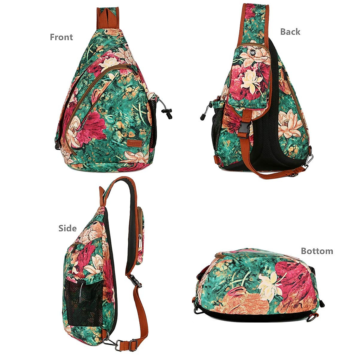 Baosha Sling backpack Crossbody Shoulder Chest Bag Travel Hiking Daypack for Women XB-04 (BS)