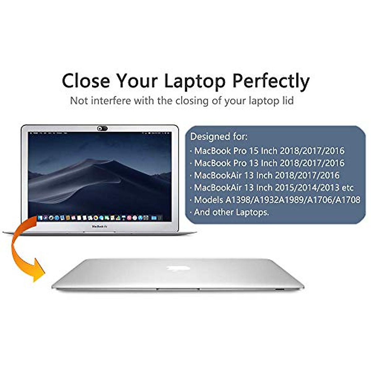 imluckies Webcam Cover Slide [5 Pack], 0.023-Thin Metal Camera Cover for Laptop, MacBook Pro, MacBook Air, iPad, iMac, PC, iPhone 8/7 Plus, Privacy Covers