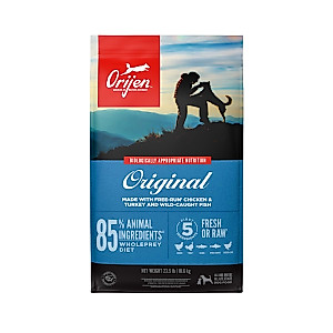 ORIJEN Original Dry Dog Food, Grain Free Dog Food for All Life Stages, Fresh or Raw Ingredients, 23.5 lb