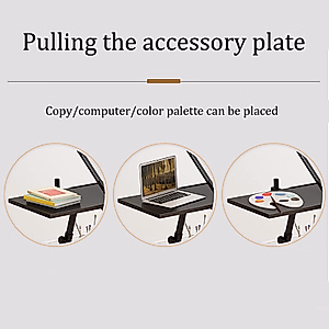 Drawing Table Glass Drafting Table Art with Stool, Height Adjustable Drawing Desk Art Table for Artists, Upgraded Tiltable Tabletop Art Craft Desk Painting Work Station for Reading Writing Drawing bea