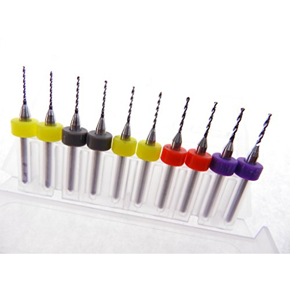10pk Tungsten Carbide Micro Drill Bits .8mm to 1.2mm (2each) .8mm .9mm 1.0mm 1.1mm 1.2mm 1/8" Shank 3.175mm TOY, JEWELRY MAKING, CRAFTS, CNC CIRCUIT BOARD PRODUCTION, MODEL TRAINS CARS BOATS!!
