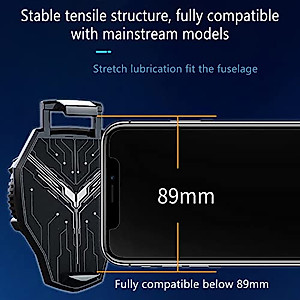 Mobile Phone Radiator, Gaming Game Back Clip Fast Cooling Fan Cooling Artifact, Cooling Case for iOS/Android Phones, Fit for Mobile Gaming, Video Streaming, Car Driving