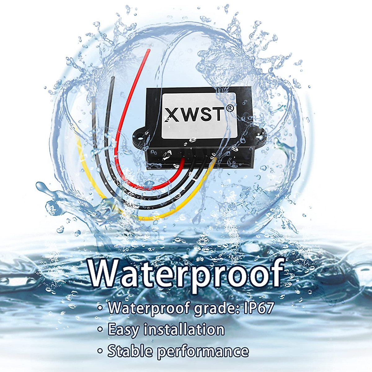 XWST DC/DC Converter Regulator 36V 48V Step Down to 12V 4A 48W Reducer Buck Power Converter Waterproof Module Transformer for Golf Cart Club Car