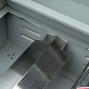 Outsunny 2 Burner Propane Gas Grill Outdoor Portable Tabletop BBQ with Foldable Legs, Lid, Thermometer for Camping, Picnic, Backyard, Light Grey