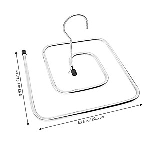 Operitacx 2pcs Spiral Shaped Clothes Drying Rack Stainless Steel Laundry Stand Hanger Quilt Blanket Hanger for Bed Sheet Coverlet Scarf Bath Towel Silver