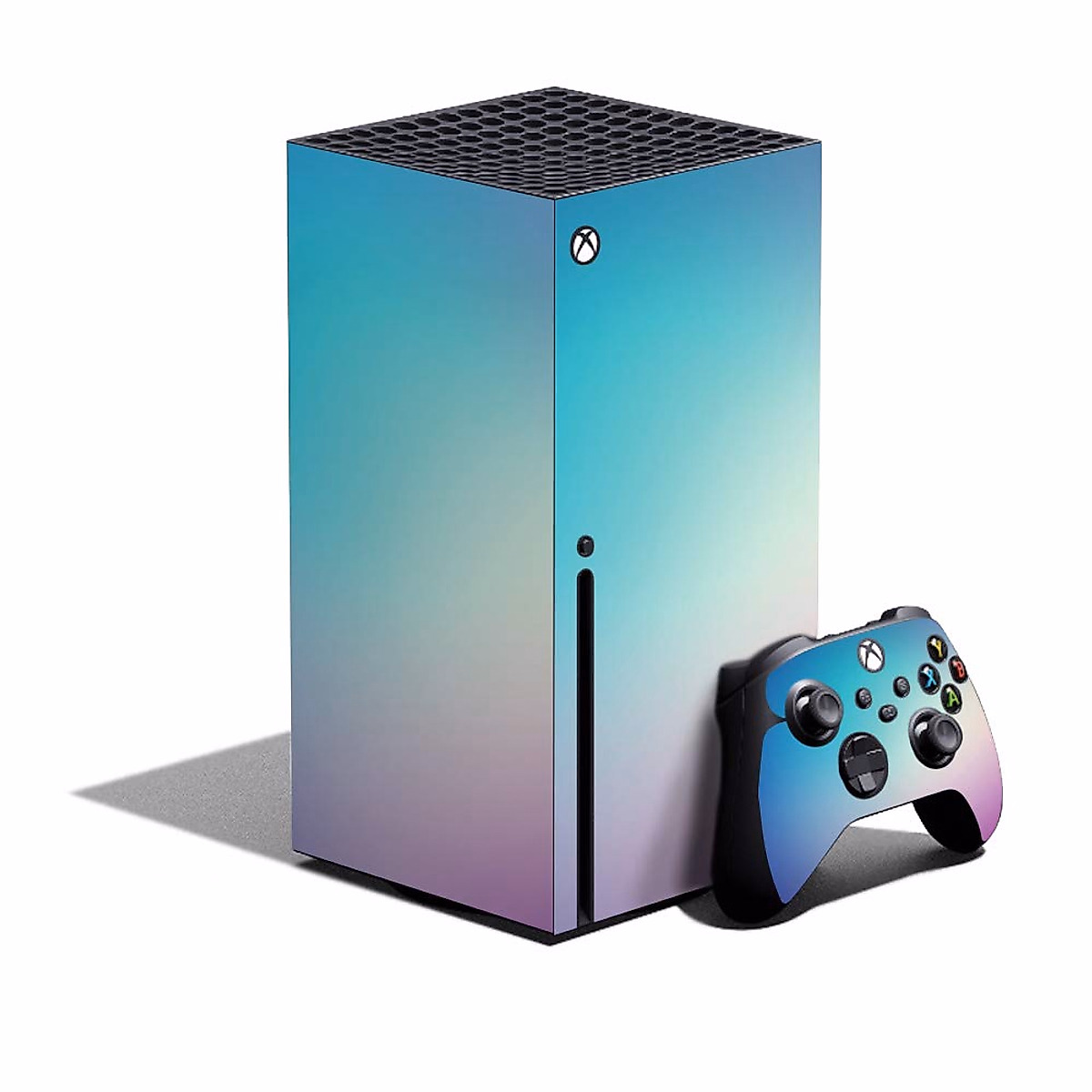 MightySkins Skin Compatible with Xbox Series X Bundle - Vivid Fog | Protective, Durable, and Unique Vinyl Decal wrap Cover | Easy to Apply, Remove, and Change Styles | Made in The USA (MIXBSERXCMB-Vivid Fog)