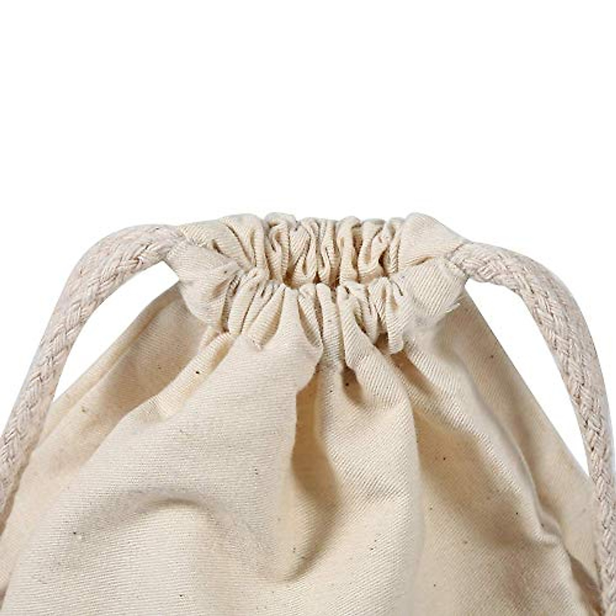 Cotton Laundry Bag, 100% Heavy Duty Large Laundry Bag Canvas Laundry Bags with Drawstring 4 Sizes Large Capacity for Laundry, Storage Save Space Make Your House Keep Neat(3040cm)