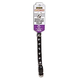 PETMATE 22472 3/8x8-14 Black Paw Collar