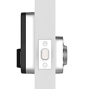 ULTRALOQ U-Bolt Bluetooth Enabled Keypad Smart 5-in-1 Keyless Entry | Smartphone App for iOS and Android | Anti-peep Code | Auto Unlock & Auto Lock | Match Home Aesthetics, Satin Nickel