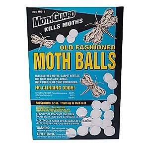 MothGuard MG12 Old Fashion Moth Balls 12 OZ Original Scent