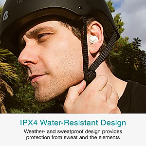 MEE audio Pebbles True Wireless Earbuds - Bluetooth 5.3 Low Profile in Ear Lightweight Headphones with Headset Microphone & Call Noise Reduction for Gym/Workouts/Sports and Gaming, Sandstone