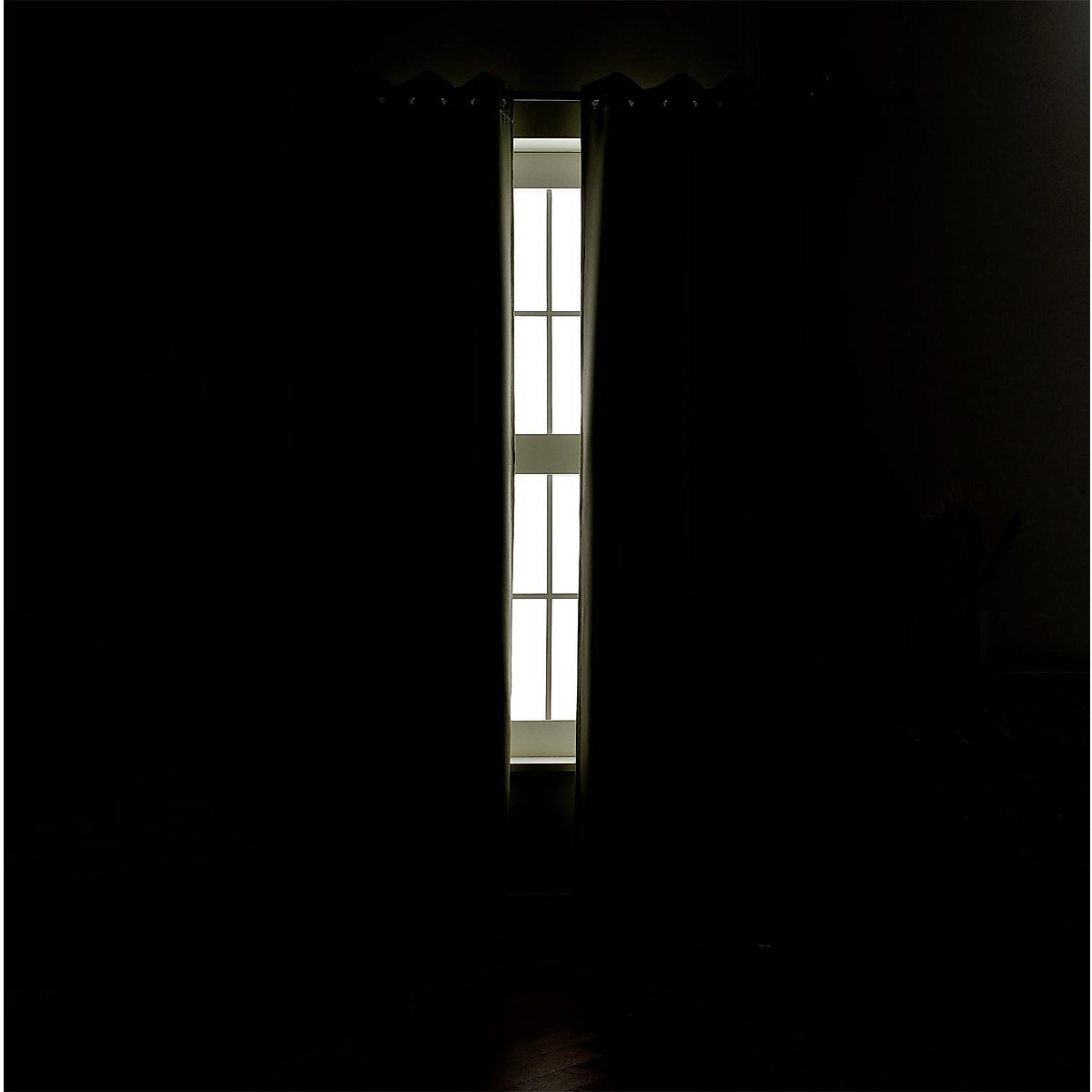 MIUCO Blackout Curtains Room Darkening Curtains Textured Grommet Panels for Living Room 2 Panels 52x84 Inch Long Sage