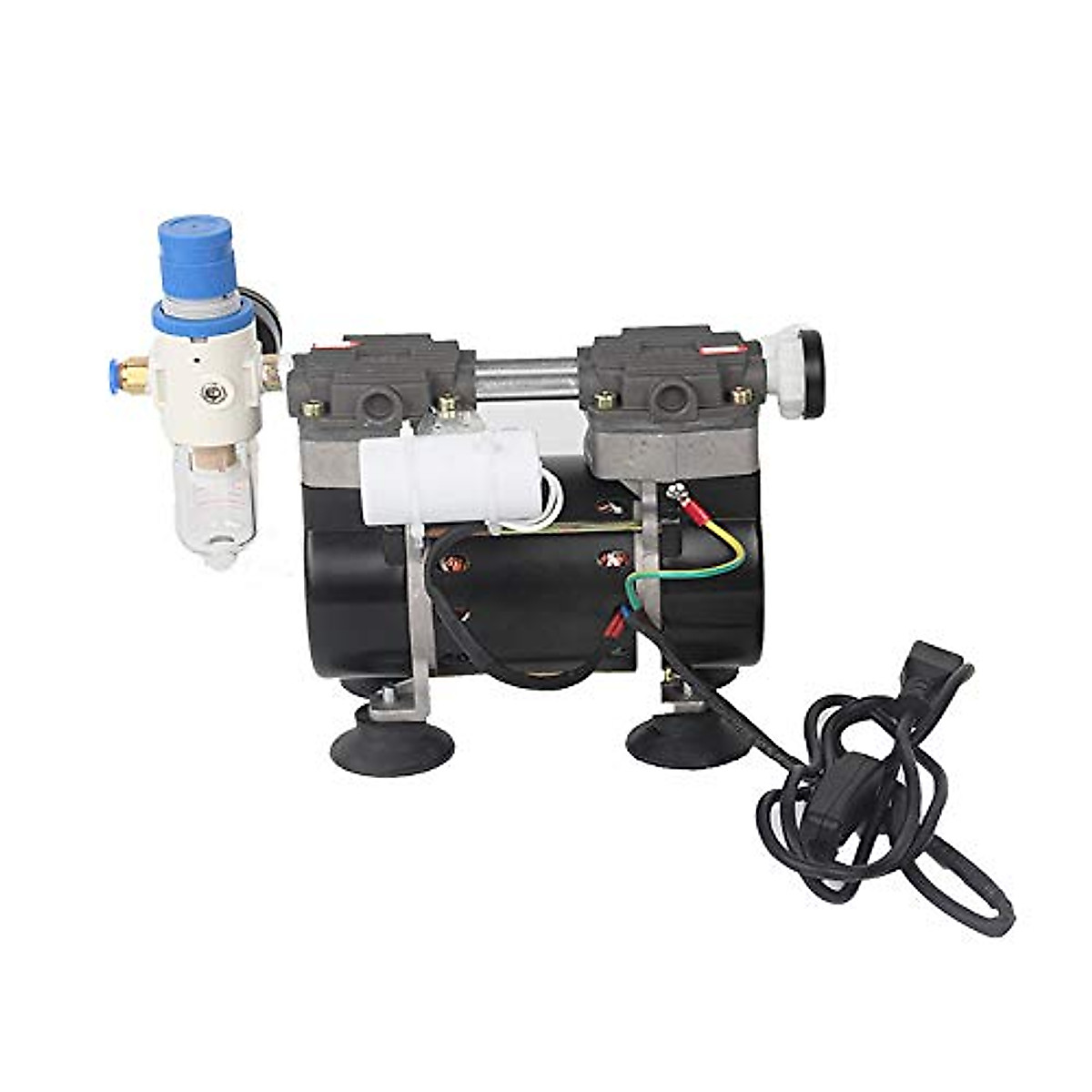 2- Stage 50L/m Oil Free Lab Vacuum Pump Oilless Medical Mute Pump HZW-165 (110V)