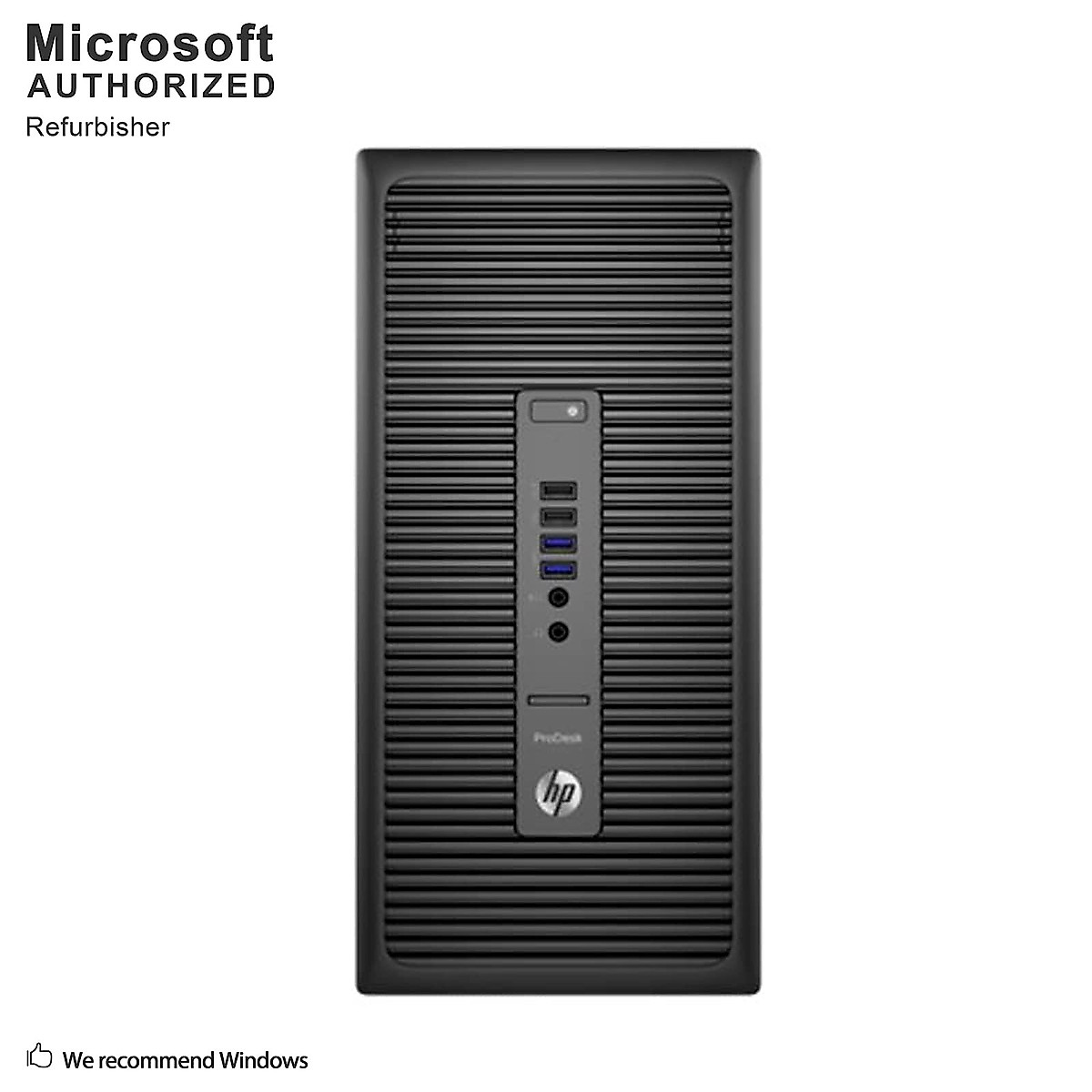 HP ProDesk 600 G2 Tower Desktop PC, Intel Quad Core i5 6500 up to 3.6GHz, 16G DDR4, 240G SSD + 1T HDD, WiFi, BT 4.0, DVD, Windows 10 Pro 64-Multi-Language Support English/Spanish/French (Renewed)