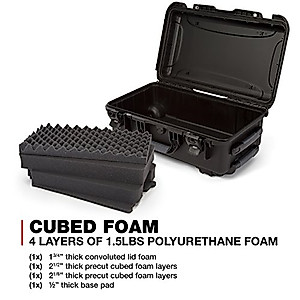 Nanuk 935 Waterproof Carry-On Hard Case with Wheels and Foam Insert (Black)