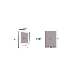 10 Pack Red 4x6" Double Sided Picture Frame Bulk,Stand Photo Frame Sign Display Holder with Inserts and Base,Each Holds 2 Pictures for Price Tag,Wedding, Ornaments,Party Frames Table Number