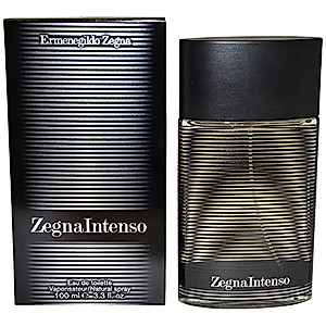 Ermenegildo Zegna Intenso Eau De Toilette Spray for Men, 3.4 Ounce Black
