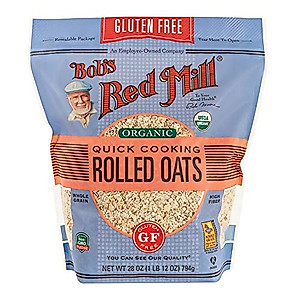 Bob's Red Mill Gluten Free Organic Quick Cooking Oats, 32 Ounce