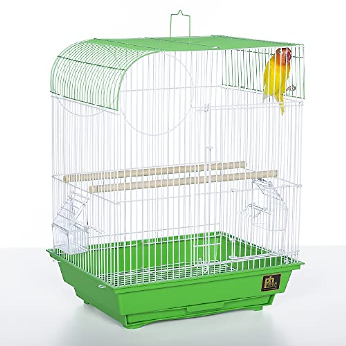 Prevue Pet Products South Beach Flat Top Bird Cage, Lime Green (SP50091),14 1/8" L x 11 1/4" W x 18 1/8" H