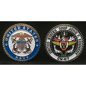 USS John F. Kennedy CV-67 (Officer) Challenge Coin