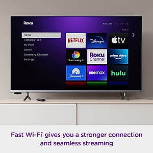 Roku Express 4K+ | Streaming Media Player HD/4K/HDR with Smooth Wireless Streaming and Roku Voice Remote with TV Controls, Includes Premium HDMI® Cable