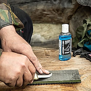 Trend Essential Diamond Sharpening Kit with 300/1000 Grit Bench Stone, Lapping Fluid, Leather Strop, Honing Paste, Cleaning Block & Sharpening Solutions Guide, DWS/KIT/H