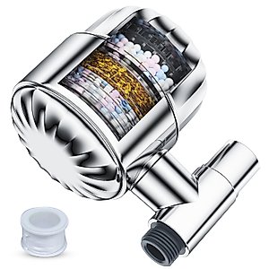 32 Stage Shower Filter,SR SUN RISE Shower Filter Head for Hard Water - High Output Shower Water Filter to Remove Toxic Chemicals/Chlorine/Fluoride, Improves the Condition of Your Skin,Hair