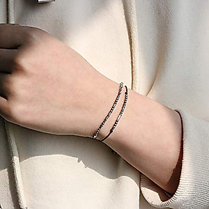 JoycuFF I am the Storm Morse Code Bracelets for Women Fashion Trendy Silk Wrap Bracelet Inspirational Motivational Encouragement Empowerment Jewelry Gifts for Mom Daughter Sister