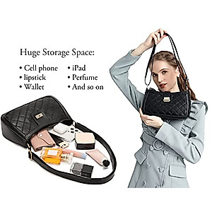 Women Crossbody Purses Wallet Shoulder Bags Hobo Bags Grid Pattern Adjustable Strap