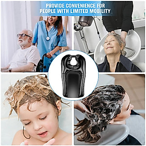 SXLHKJL Hair Washing Tray for Sink at Home, Shampoo Tray, Portable Sink for Washing Hair, Portable Shampoo Bowl for Bedridden, Handicapped, Kids, Seniors, Pregnant, Wheelchair at Kitchen