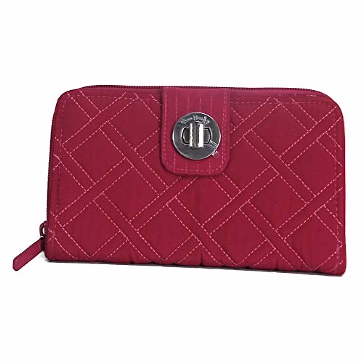 Vera Bradley RFID Turnlock Women's Wallet, Passion Pink, 21952