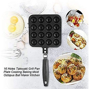 Takoyaki Grill Pan premium Material Non-Stick Plate Round Pancakes Cooking Tools Baking Mold Tray Home Kitchen Accessories