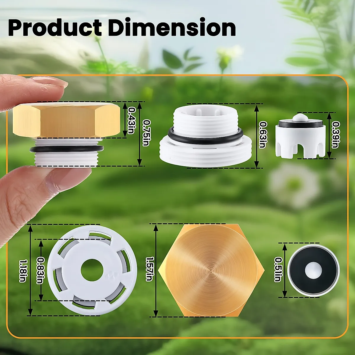 Ceoighe 2 Pack Anti Siphon Valve Repair Kit, Outdoor Frost Free Faucet, Vacuum Breaker Repair Kit Compatible with Legend LEG-108-903 T550 T550A, Frost Free Faucet Repair Kit for Outside Faucet Repair