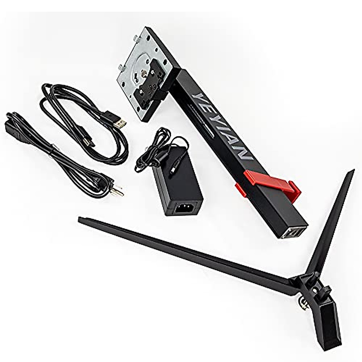 YEYIAN Sigurd 3001 27” Curved PC Gaming Frameless LED Multistand Monitor, 1080P HD, 165Hz, 1ms, 3000:1, 16:9, 178°, 16.7M Colors, G-Sync, FreeSync, DP/DVI/HDMI, Speaker, Tilt/Height/Pivot Adjustable