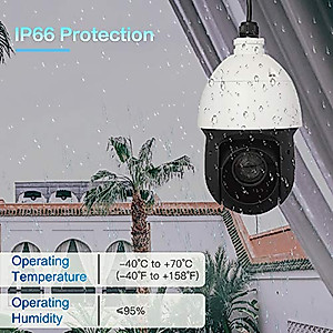 EmpireTech Outdoor 4MP 1/2.8" CMOS Starlight 25X Optical Zoom IR PTZ Smart AI IP Camera Support Auto-Tracking, PoE+,Perimeter Protection,Face Detection,Smart Capture PTZ Camera,PTZ494M-25X