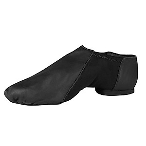 So Danca Slip On Leather Jazz Shoes Black