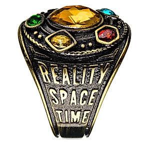 Sales One International Infinity Gauntlet Class of Infinite Power Ring (Gold Tone, 13)