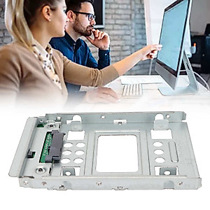 2.5" SSD to 3.5" SATA Hard Drive Tray Compatible with All 3.5in SATA/SAS Drive, 2.5in SSD to 3.5in SATA Hard Drive Caddy for Computer PC, Good Heat Dissipation, Hot Swap