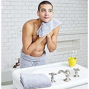 Brooklinen Hand Towel, Luxury Cotton Super-Plush Spa in Smoke Gray - Set of 2